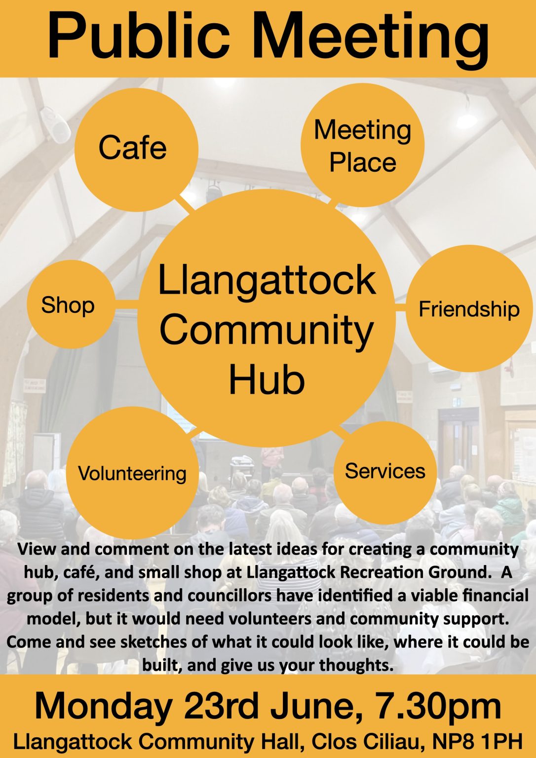 PUBLIC MEETING ABOUT LLANGATTOCK HUB - Llangattock Community Council